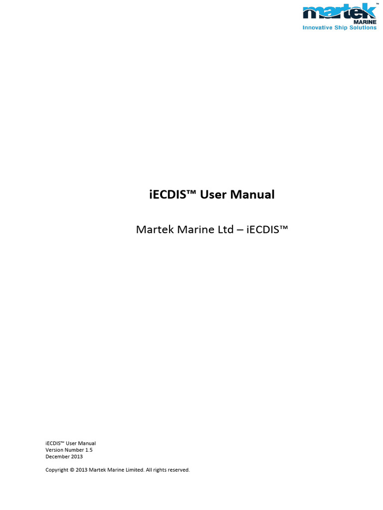 IECDIS User Manual v1.5 | PDF | Computing