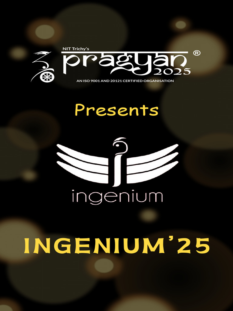 Ingenium'25 Brochure | PDF | Engineering