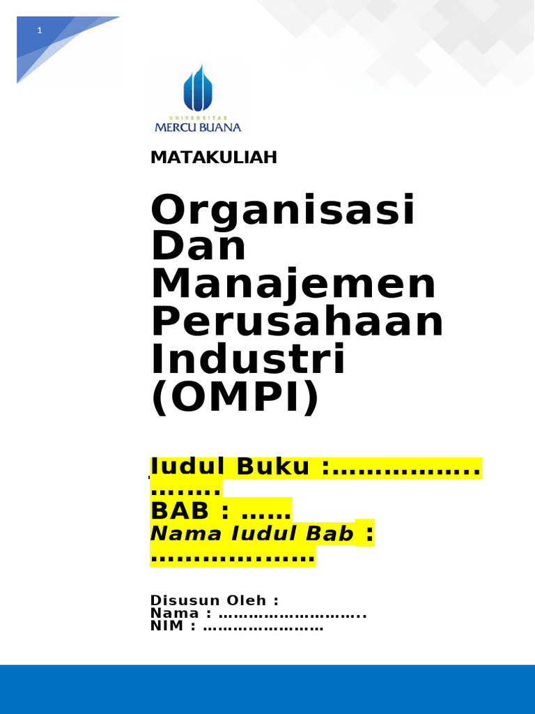 Panduan Tugas OMPI_MK.06 | PDF