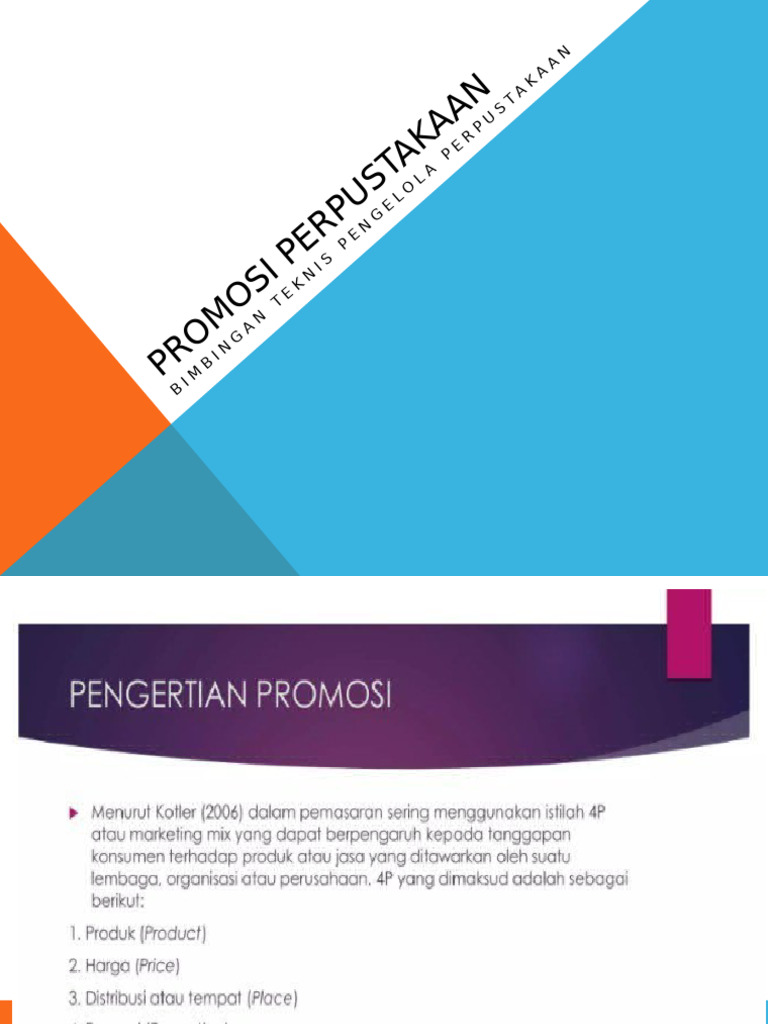 PROMOSI Perpustakaan | PDF