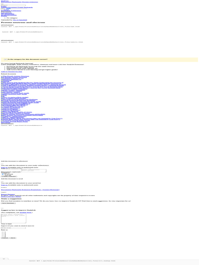 Protons neutrons and electrons | PDF | Atoms | Proton