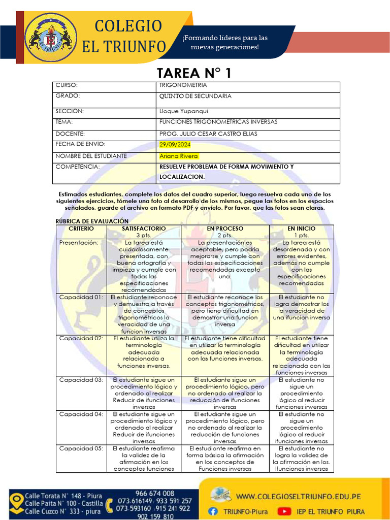 Comunicados Tamaños | PDF