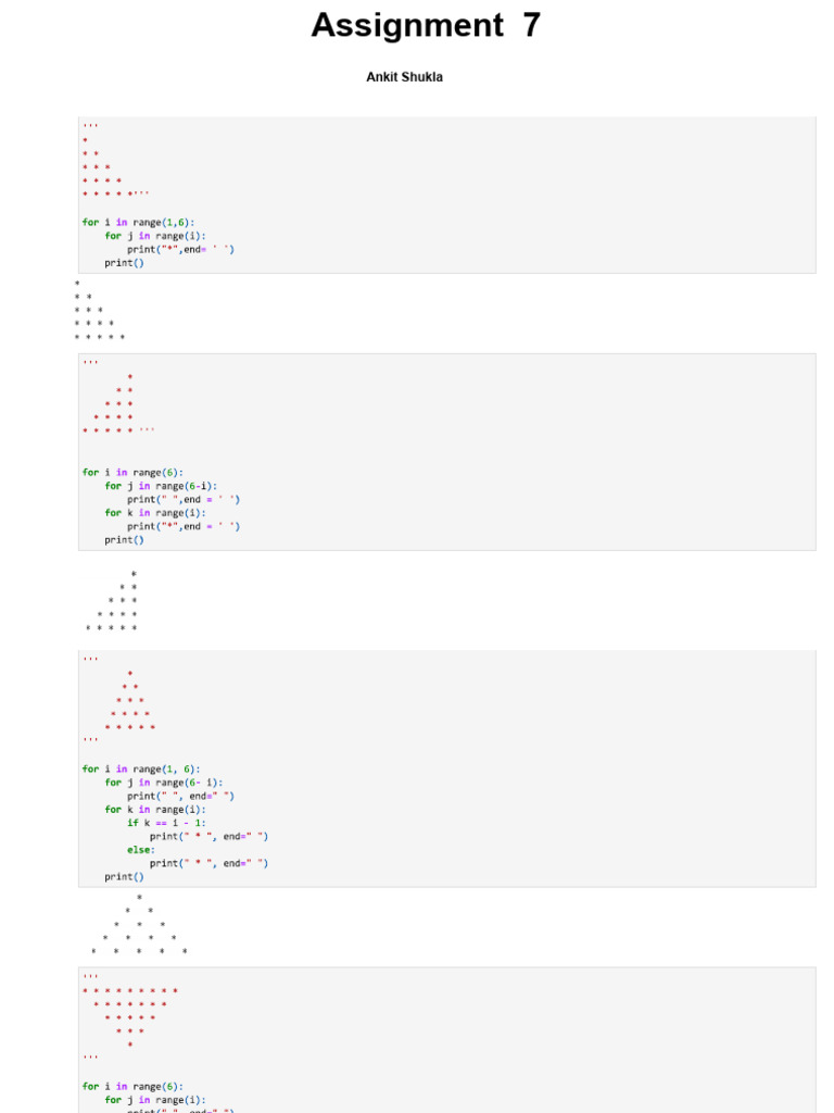 Assignment 7 Ankit Shukla | PDF