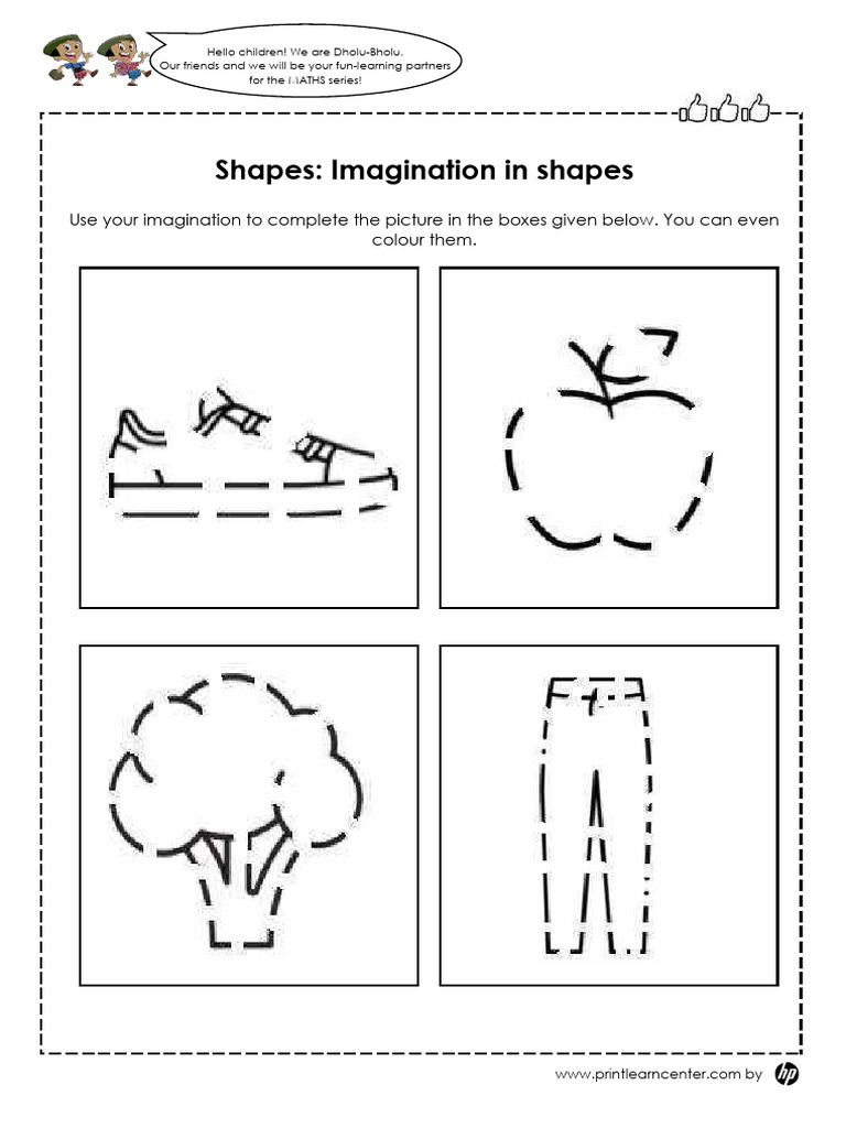 2 4 5 Math Shapes Shapes Dimensions | PDF