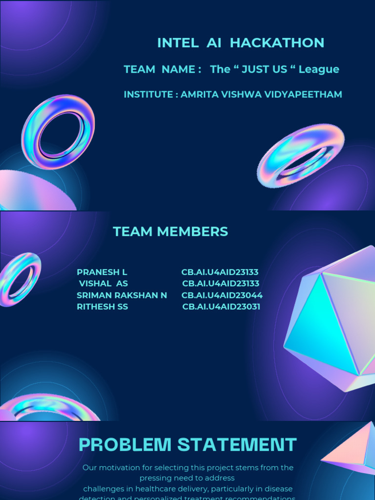 INTEL AI HACKATHON | PDF | Support Vector Machine | Cognition