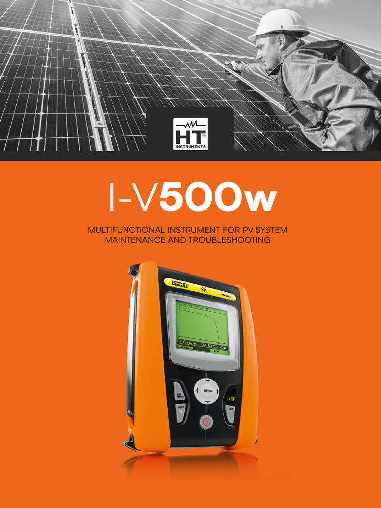 I-V500w: PV System Maintenance Tool | PDF | Photovoltaics | Solar Panel