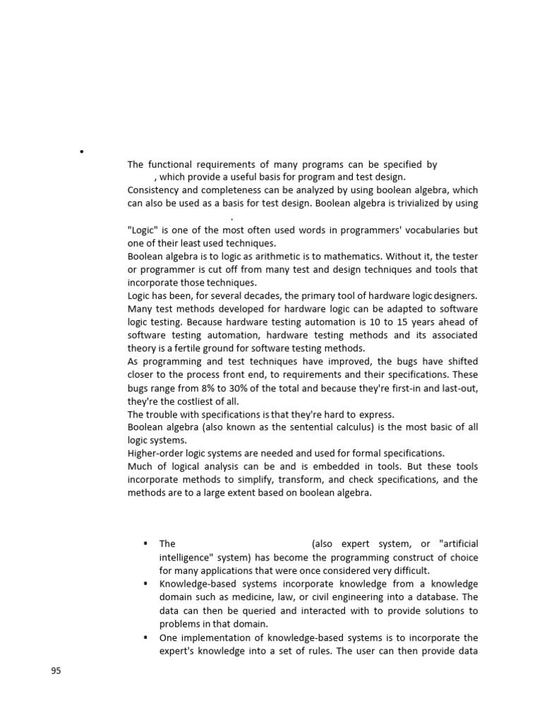 Software Testing Methodologies 99 112 Pdf Algebra Boolean Algebra