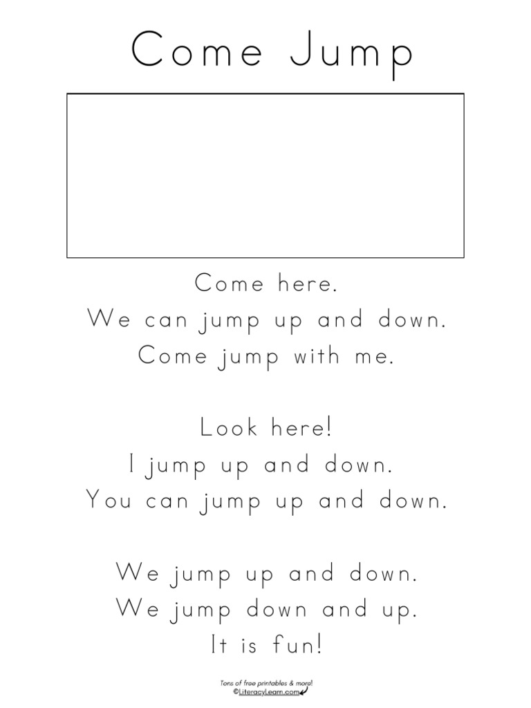 HFW Poem Come Jump | PDF