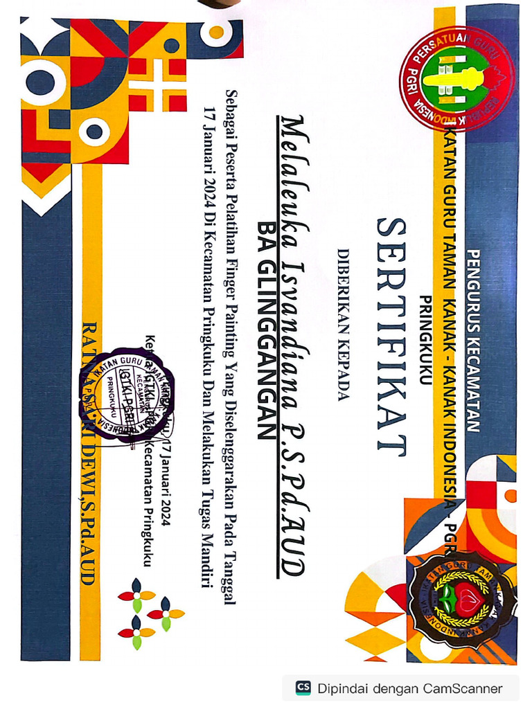 Contoh Sertifikat | PDF
