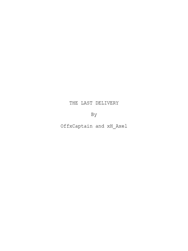The Last Delivery - PTFS Film Script | PDF | Air Traffic Control | Airport