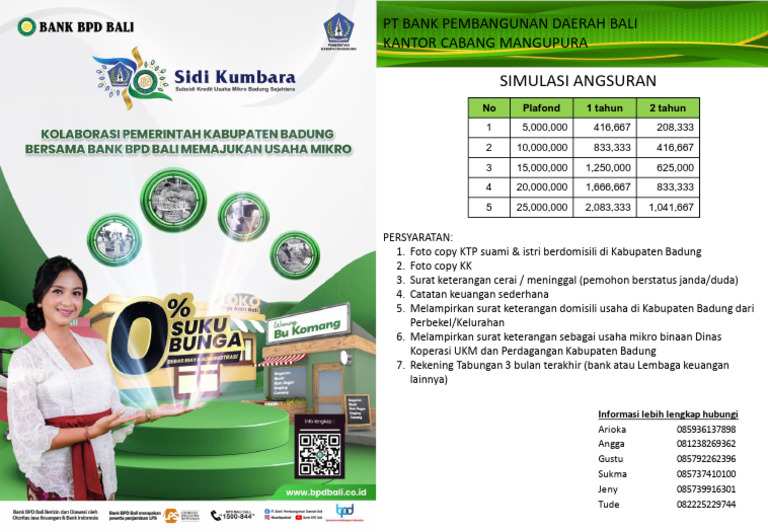 Simulasi Tabel Angsuran Sidi Kumbara[1] | PDF