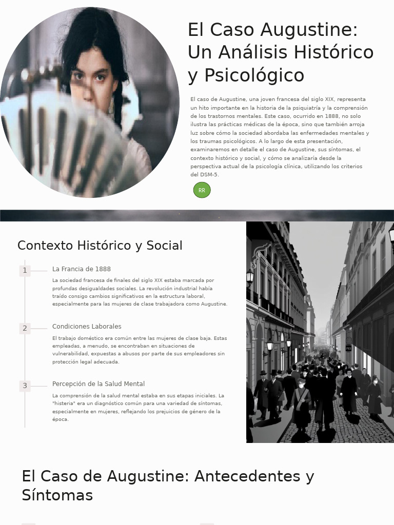 El Caso Augustine Un Analisis Historico y Psicologico | PDF | Manual ...