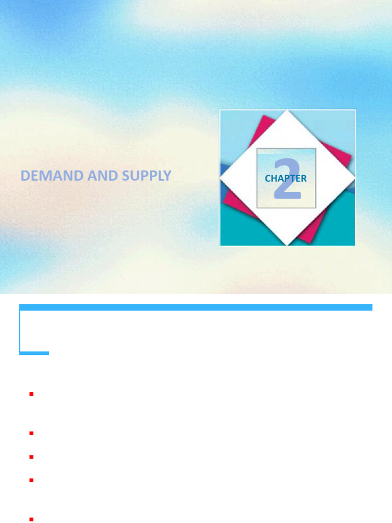 Chapter 2 - Demand and Supply | PDF | Demand | Supply (Economics)