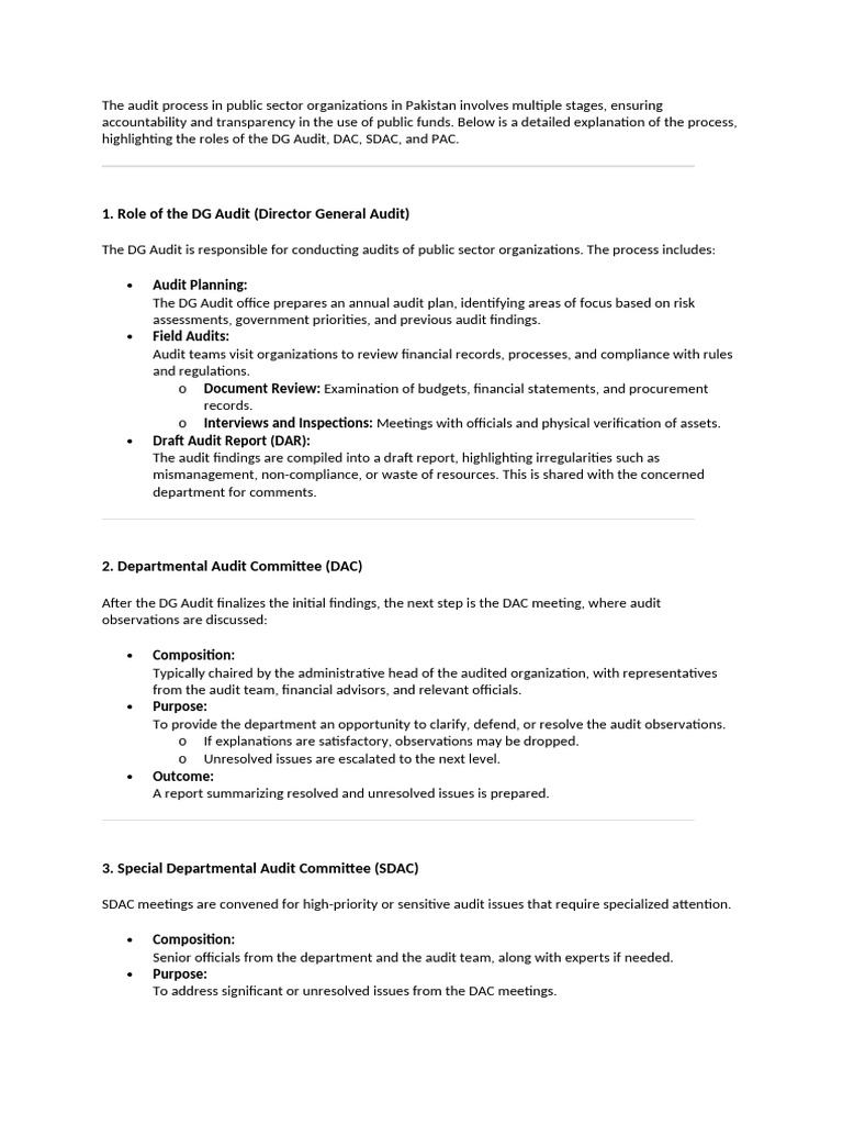 Understanding DAC in Public Sector Audits | PDF | Internal Audit | Audit
