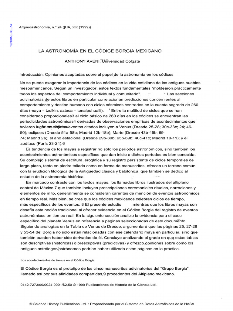 Astronomy in The Mexican Codex Borgia Esp | PDF | Civilización maya