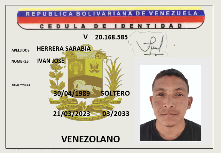 Cedula Venezolana | PDF