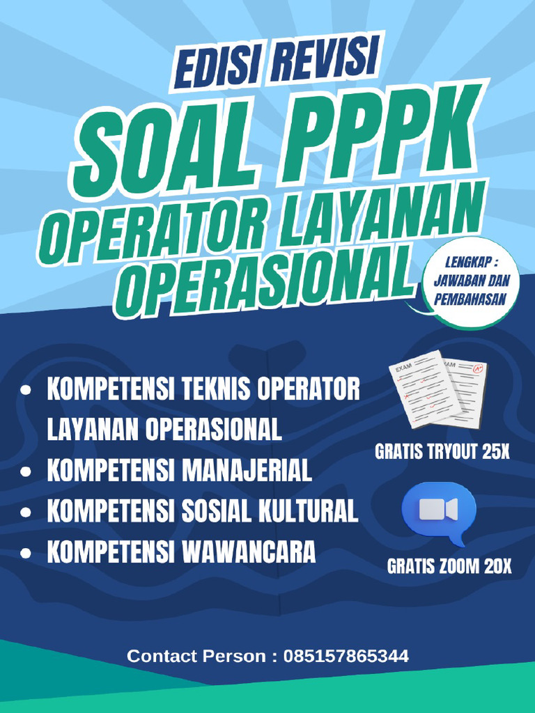 Soal Operator Layanan Operasional Sesuai Kisi2 2024 | PDF