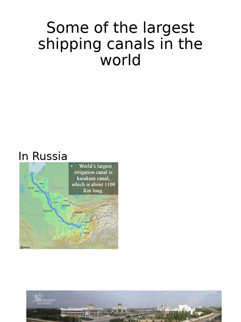 Largest Shipping Canals | PDF