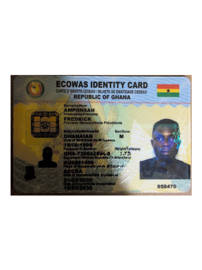 Ecowas Identity Card | PDF