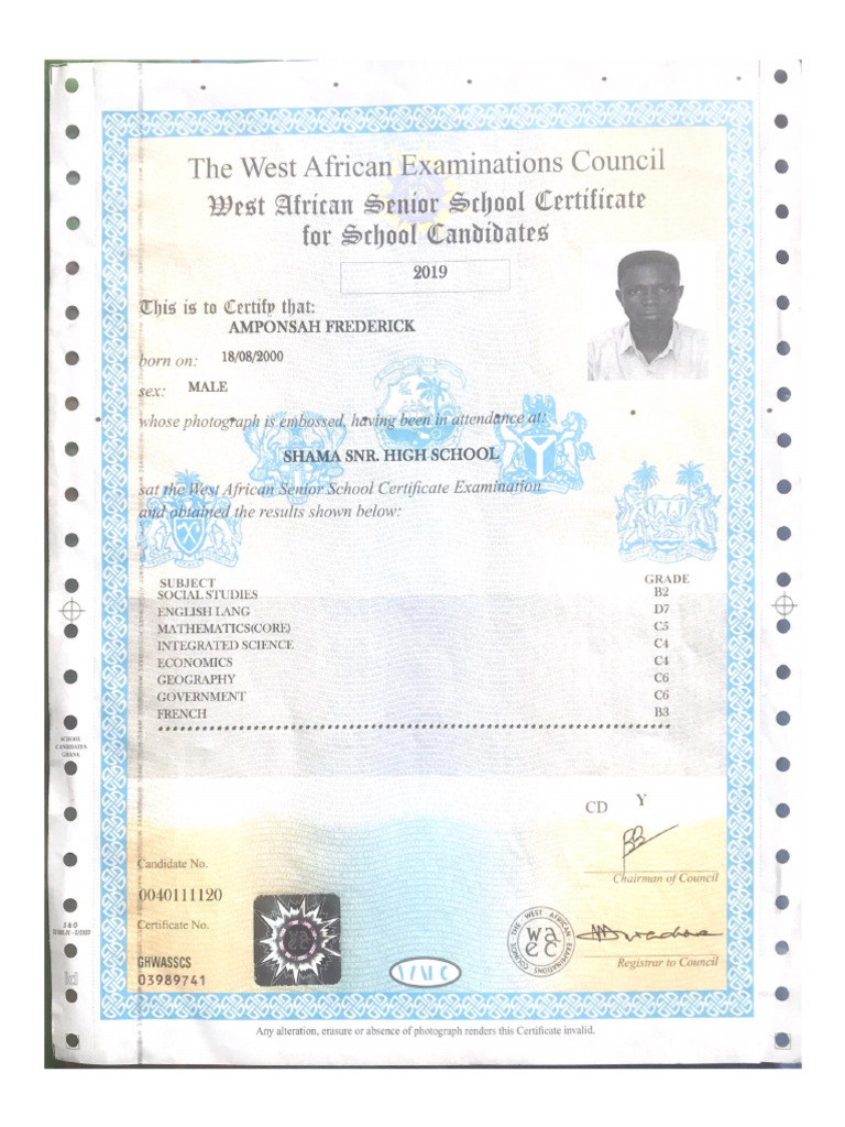 The West African Examinations Council | PDF