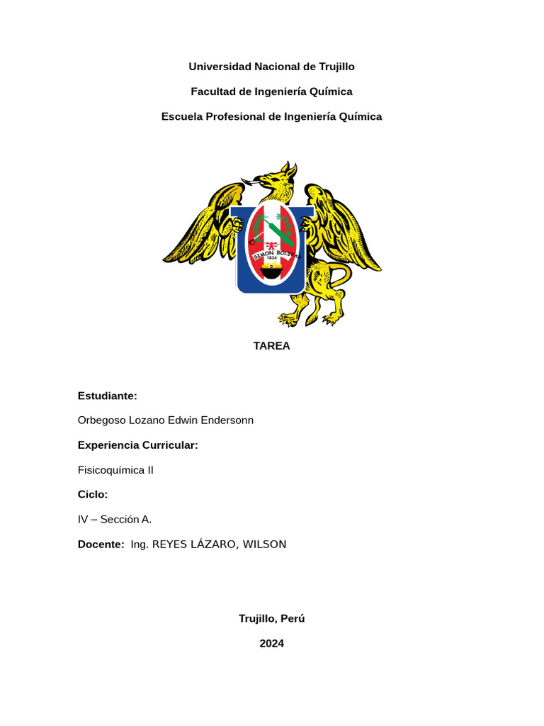 Tarea de Fq-Ii | PDF | Valoración | Química