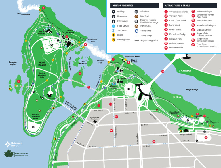 Niagara Falls Attractions Map | PDF