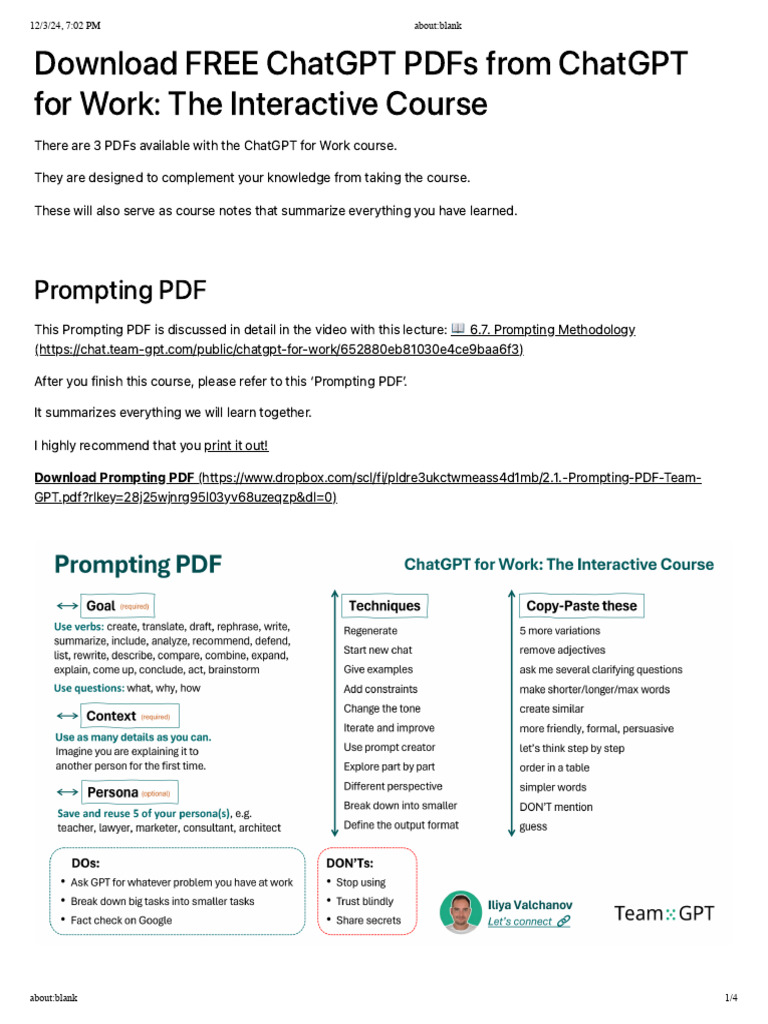 ChatGPT PDFs From ChatGPT For Work | PDF | Application Software | Computer File Formats
