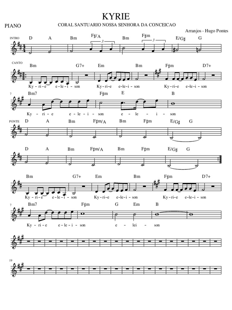3 - Kyrie Piano | PDF