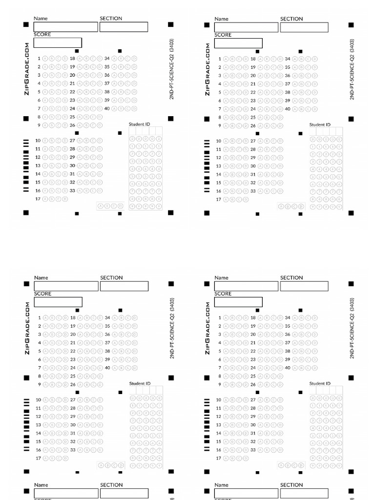 2ND PT Zip Answer Shit | PDF