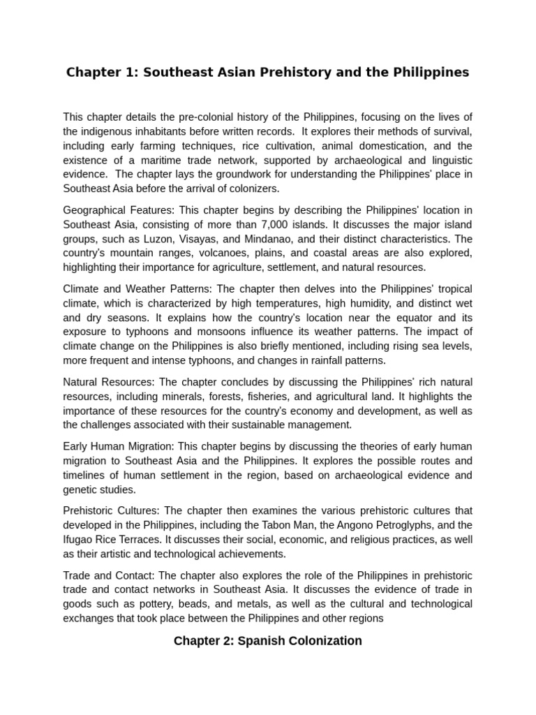Precolonial Philippines and Early Cultures | PDF | Philippines ...