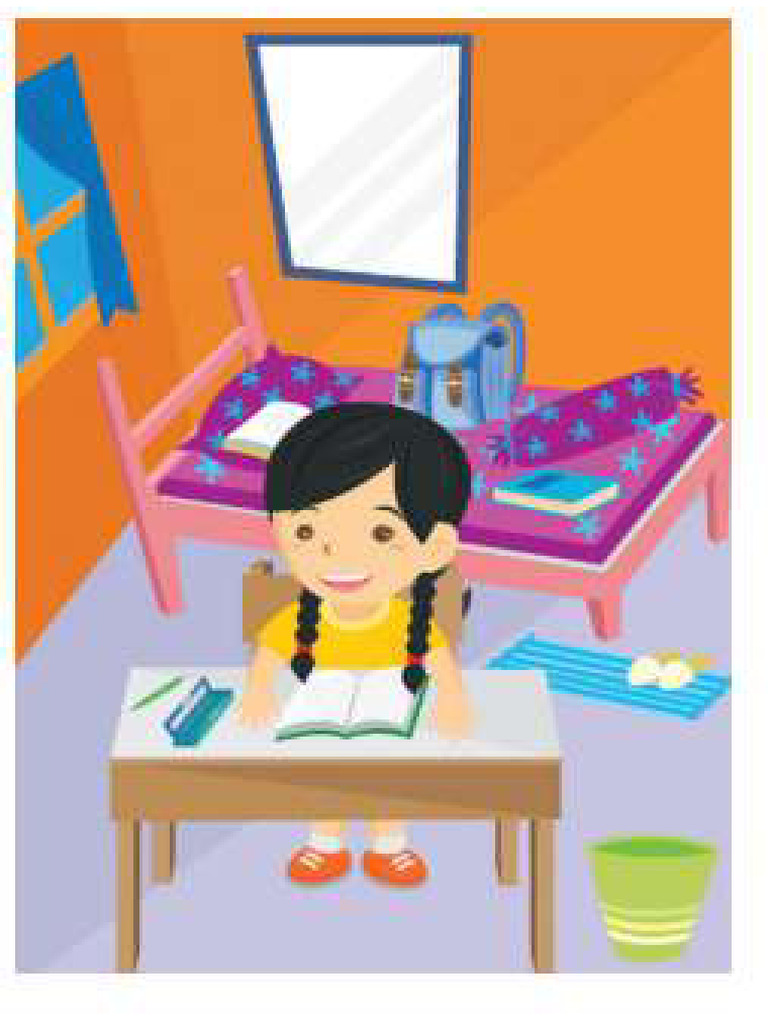 Cici Studying English Picture | PDF