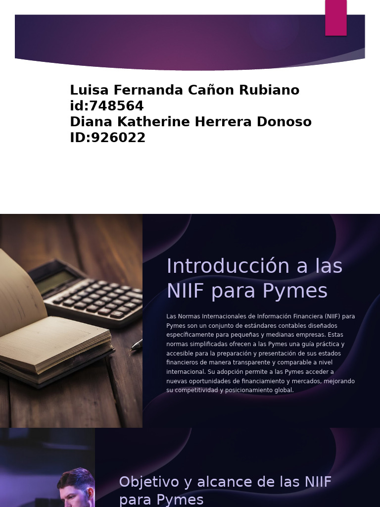 Comceptos y Principios Generales NIIF para Pymes | PDF | normas ...
