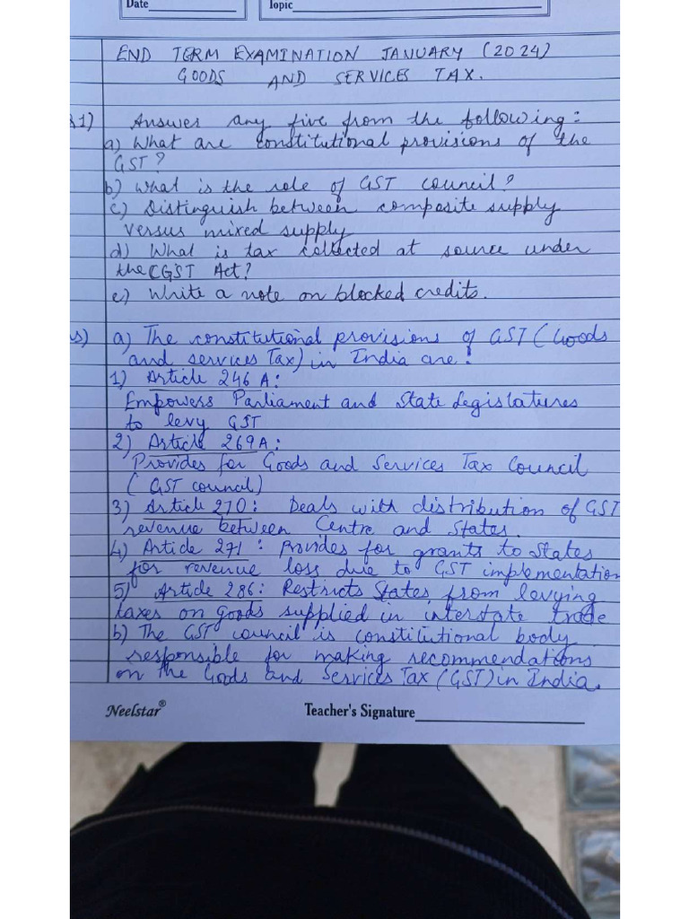 Harsh 10413701722 GST Assignment | PDF