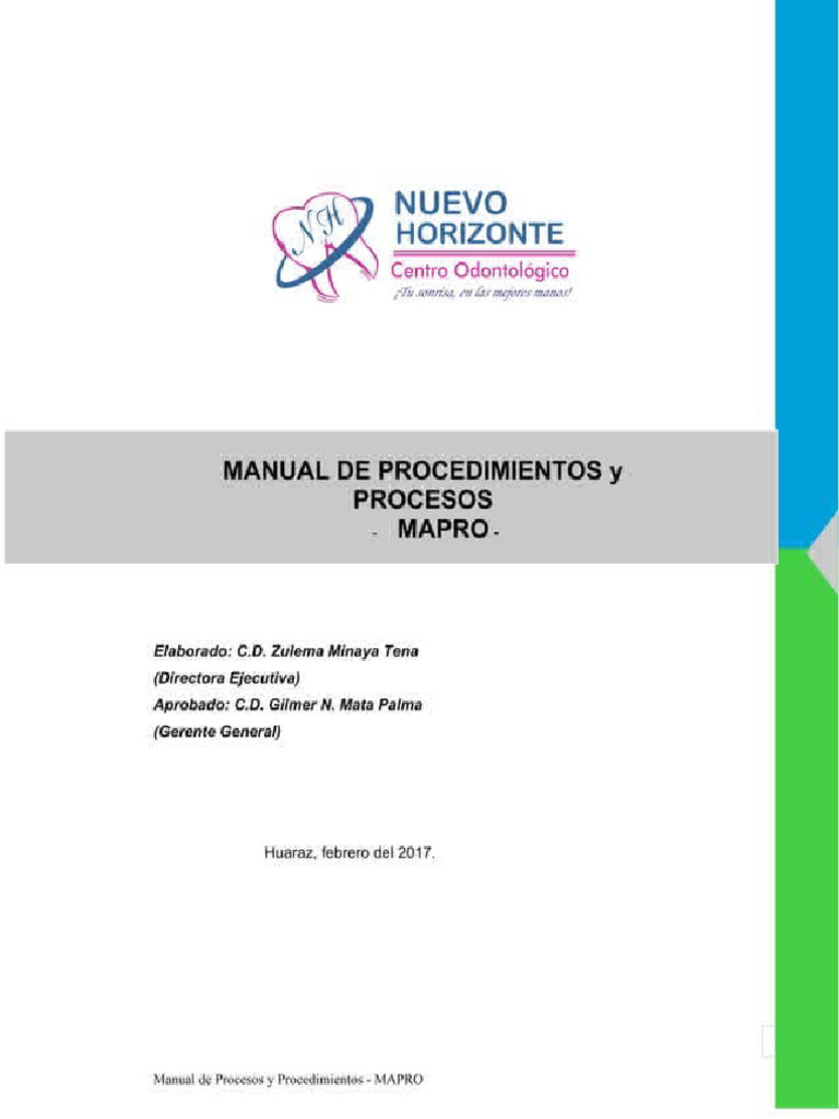 Mapro Manual de Procedimientos 83147794 | PDF