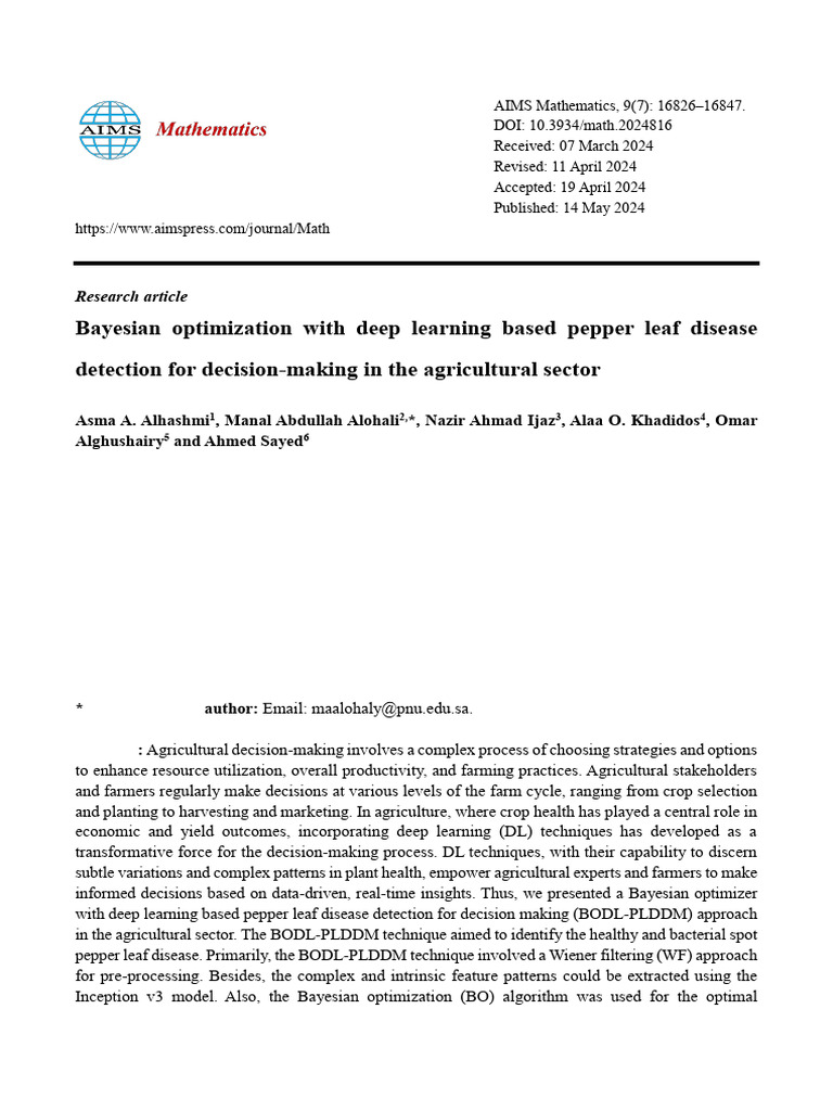 10.3934_math.2024816 | PDF | Machine Learning | Image Segmentation