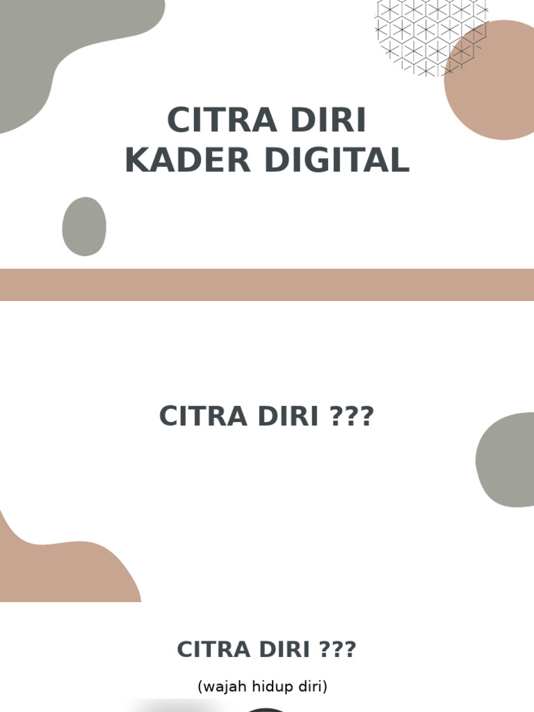 Citra Diri Kader Digital | PDF