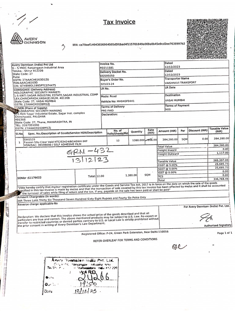 Avery Void Inv | PDF