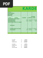 Plantilla de Kardex para Inventarios | PDF