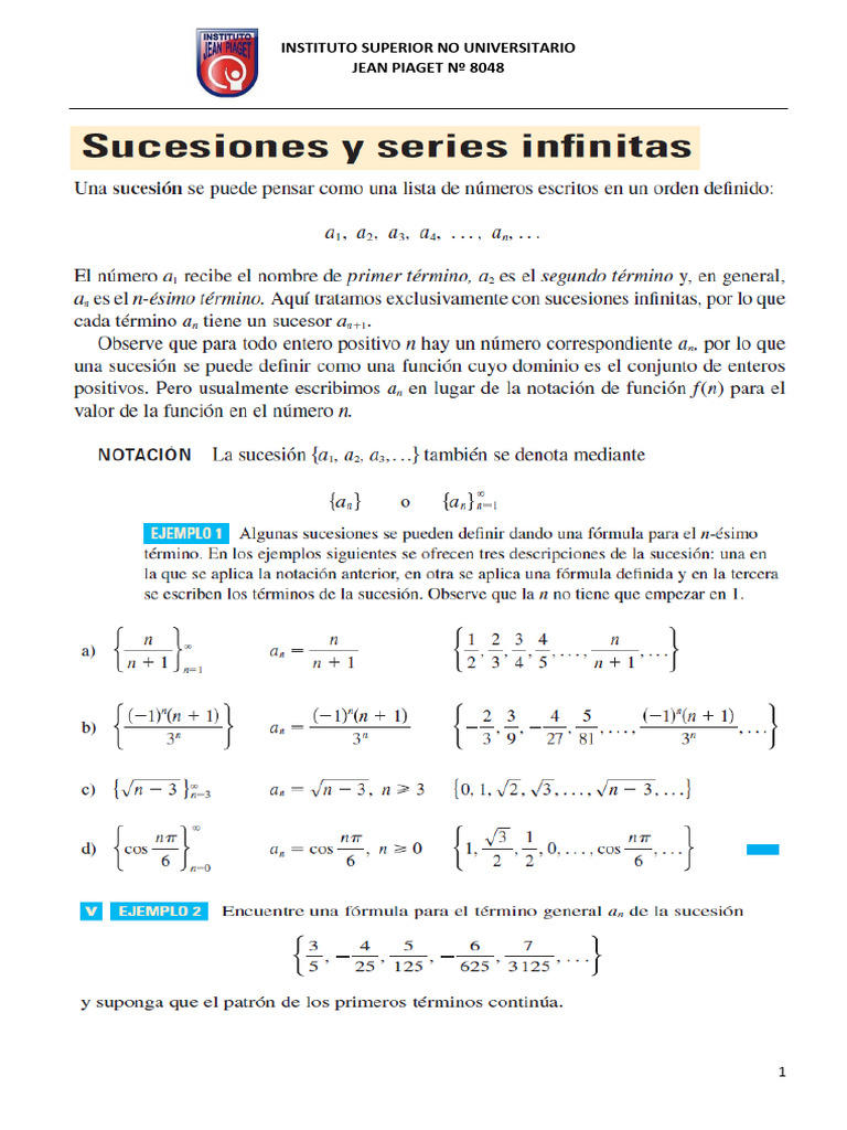 Teoria Sucesiones | PDF