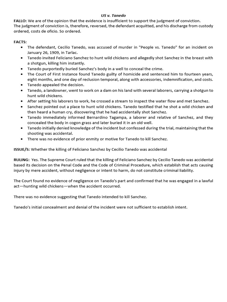US v. Tanedo | PDF