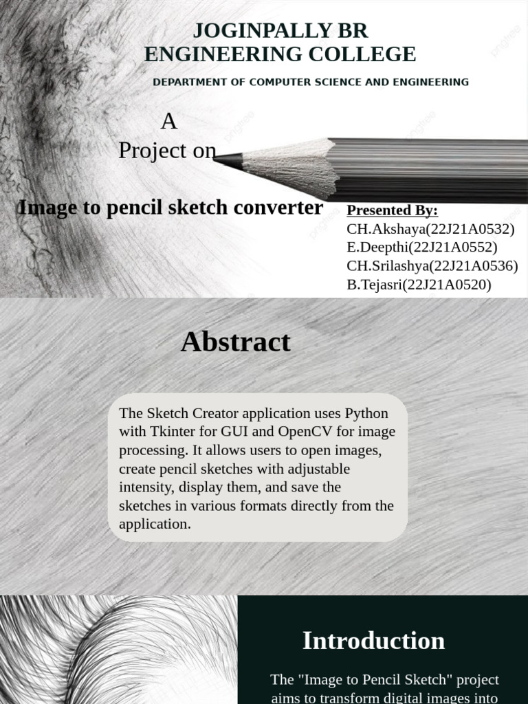 Image Sketch Converter Project | PDF | Graphical User Interfaces | Usability