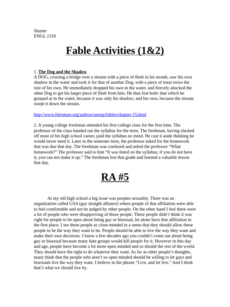 Fable | PDF