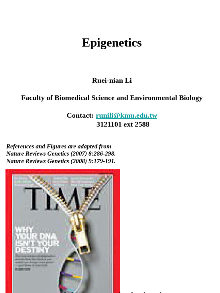 epigenetics 2024 | PDF | Epigenetics | Dna Methylation