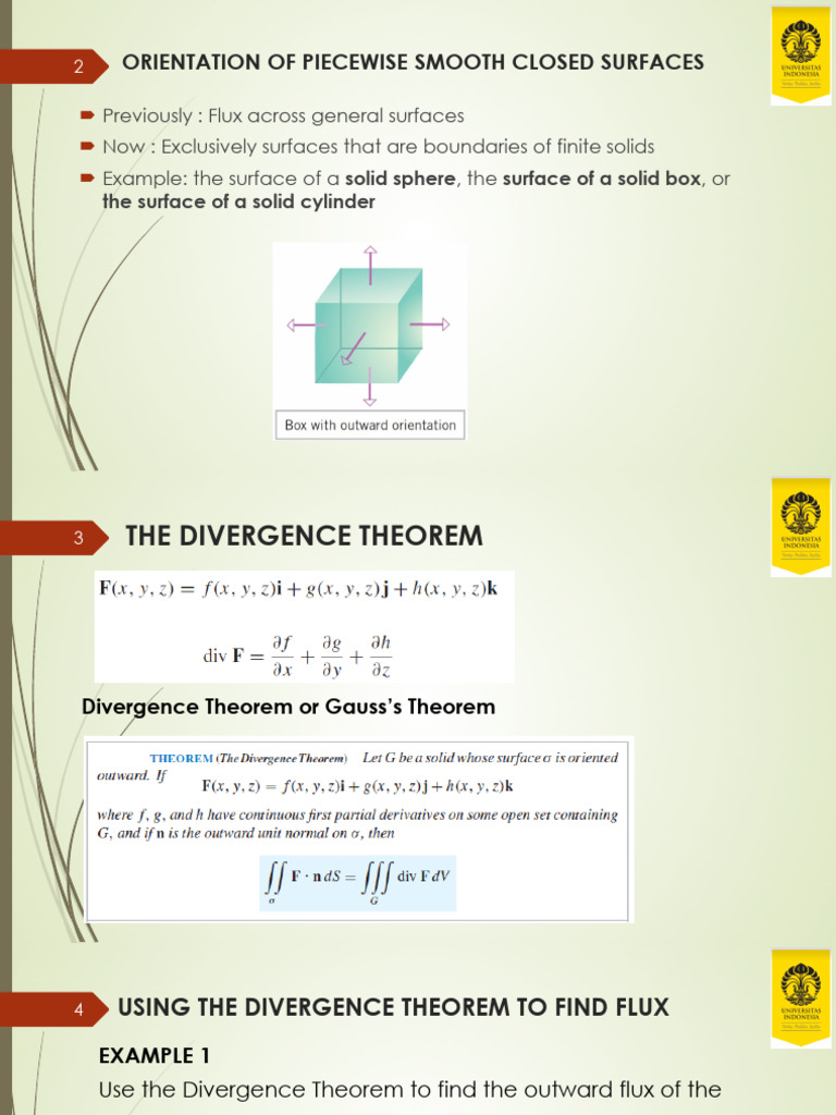 Divergence Theorem | PDF | Flux | Divergence