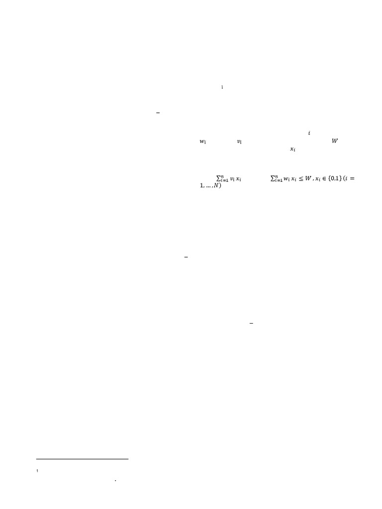 Application Of Black Hole Algorithm For Solving Knapsack Pdf Mathematical Optimization