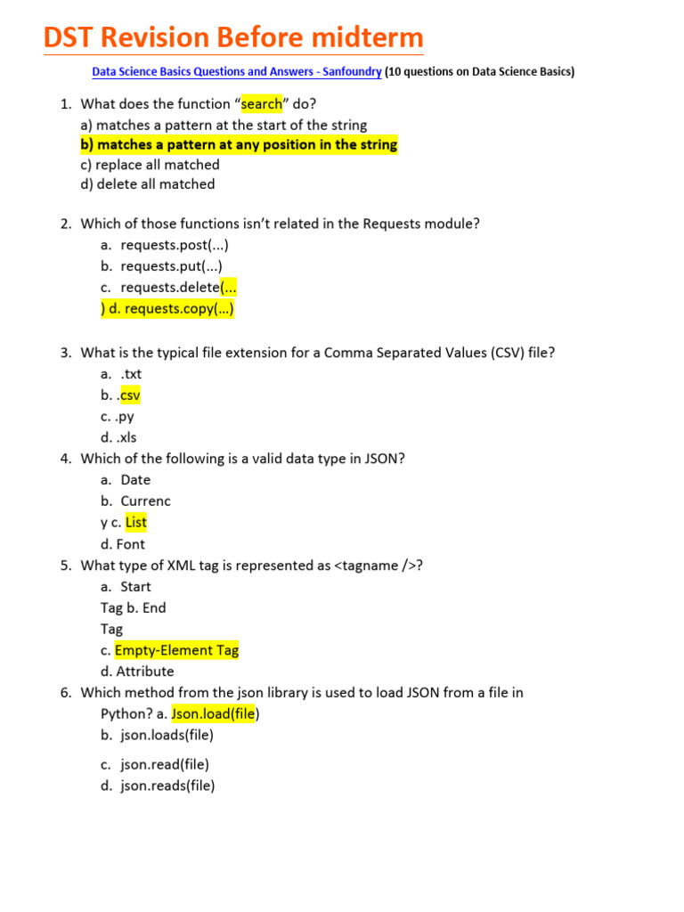NEW DST ALL Ques (BEFORE+AFTER) Mid+ExamMid | PDF | Regression Analysis | Anonymous Function