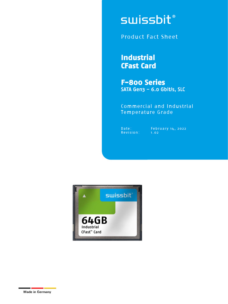 F-800_fact_sheet | PDF | Electronics | Computer Science