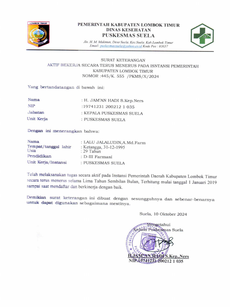 aktif bekerja jalal | PDF