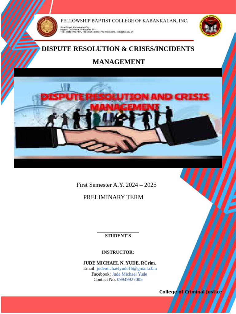 Revised Module 1 in Crim 6 | PDF | Restorative Justice | Mediation