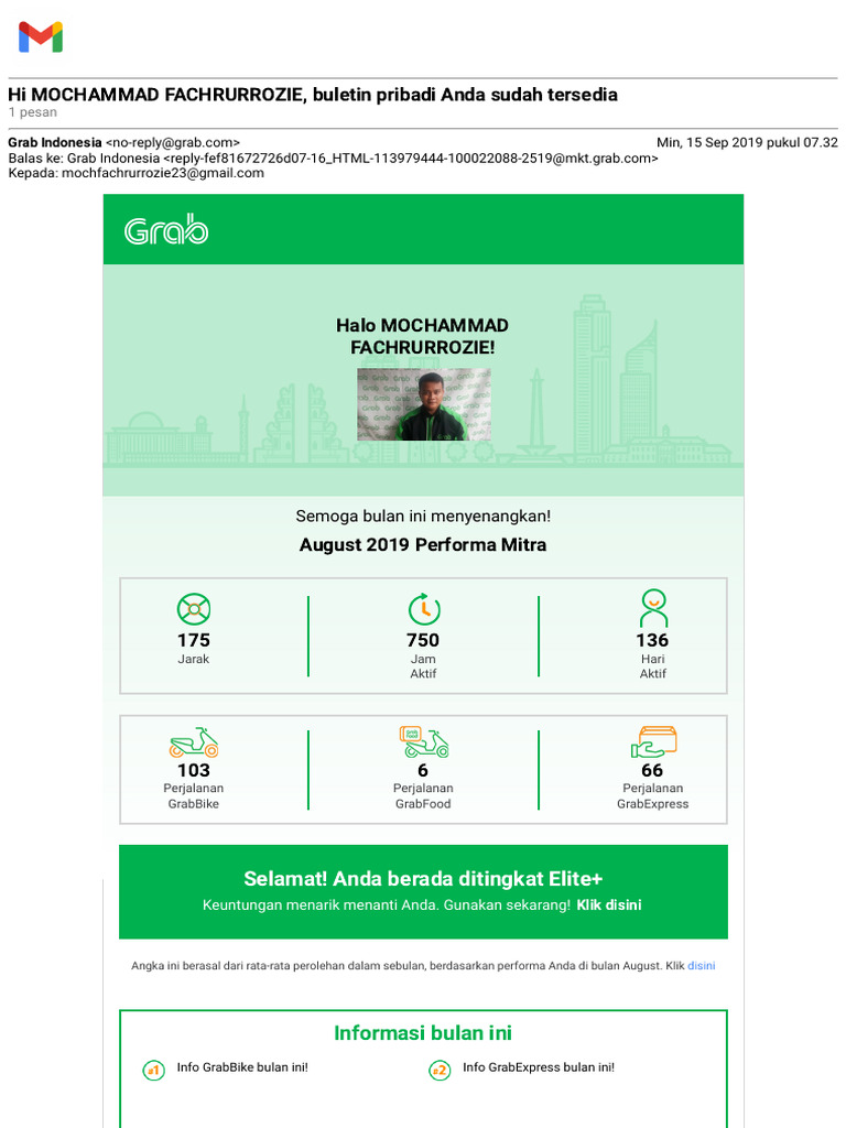 Gmail - Hi MOCHAMMAD FACHRURROZIE, Buletin Pribadi Anda Sudah Tersedia | PDF